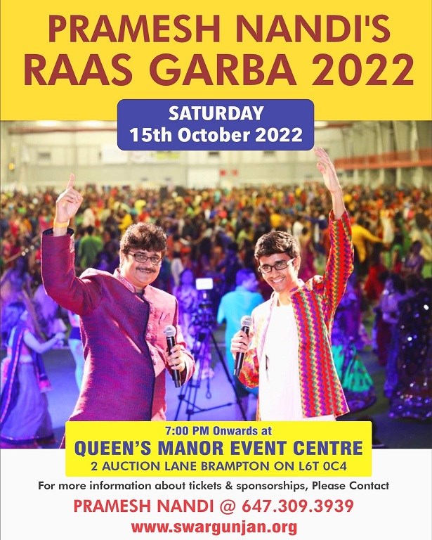 Pramesh Nandi’s Raas Garba 2022 – NRI Events
