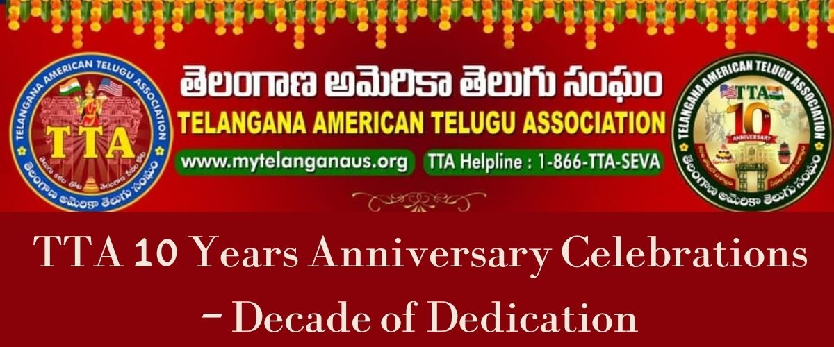 TTA 10 Years Anniversary Celebrations – Decade of Dedication – NRI Events